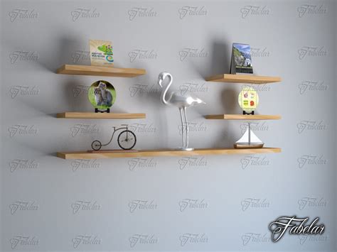 Bookshelf 07 3d Model Realistic Materials And Textures Included