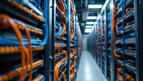 Free Organized Server Cables Image Download At Stockcake