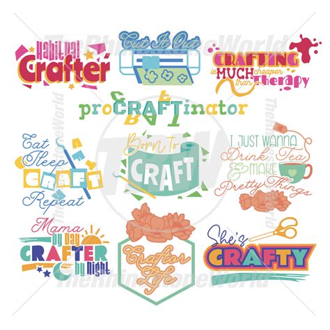 Crafters Clip Art With Arts And Crafts Graphics