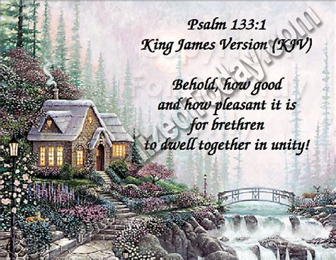 Psalm 133 1 King James Version K J V Behold How Good And How