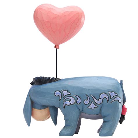 Eeyore With A Heart Balloon The Music Box Company