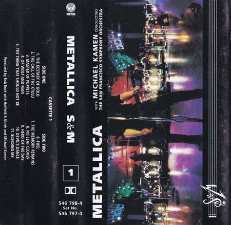 Classic Rock Covers Database Metallica Sandm Live With San Francisco