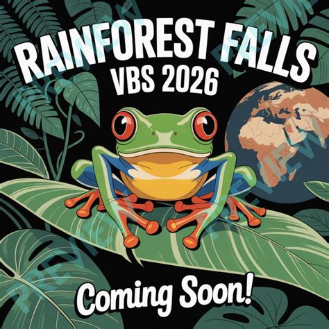 Rainforest Falls Vbs 2026 Promo Graphics Bundle 12 Vacation Bible