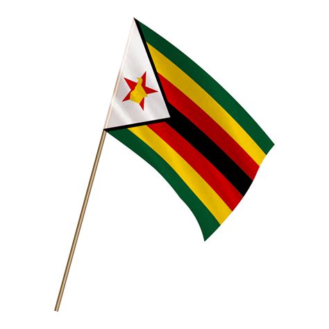 Isolated National Flag Of Zimbabwe 23636355 Png