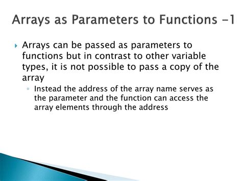 Ppt C Arrays Cstrings And More Tutorial Powerpoint Presentation