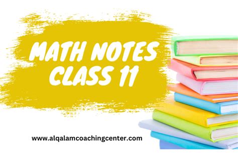 Math Notes 11 Class For All Chapters Punjab Boards