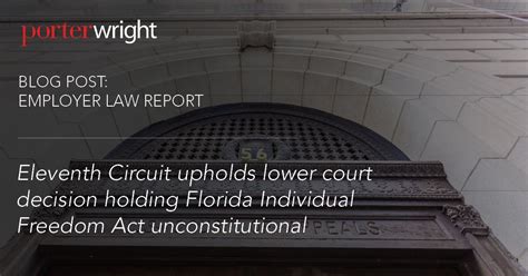 Porter Wright Morris And Arthur Llp On Linkedin Eleventh Circuit Blocks