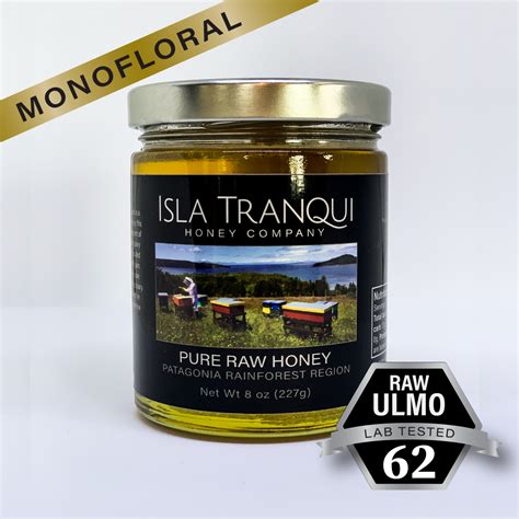 Ulmo 62 Raw Honey From Patagonia Rainforest Isla Tranqui