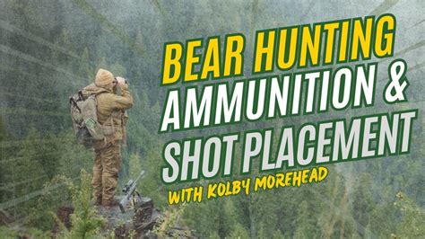 Bear Hunting Ammunition Choices And Shot Placement With Kolby Morehead