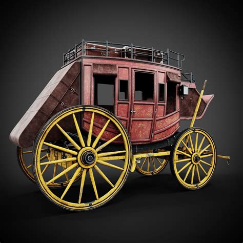 Stagecoach 3d Model Cgtrader
