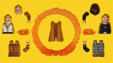 Lego Cassandra Nova Vs Johnny Storm Deadpool And Wolverine Unofficial Minifigure Marvel