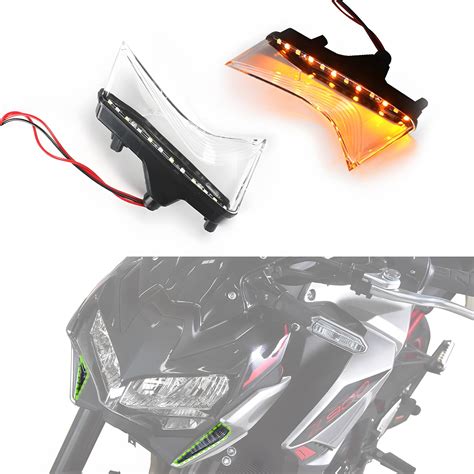 Luxemoto Led Motocycle Turn Signal Lights For Kawasaki Z900 Z650 20 25