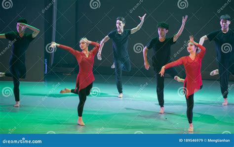 Gestures 1 Adjustment Of Basic Skills A Dance Training Class Editorial