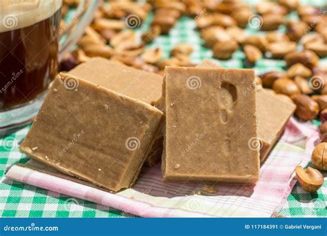 Pacoca Is A Candy With Peanuts From Brazil Sweet Food Of Festa Stock Image Image Of Green