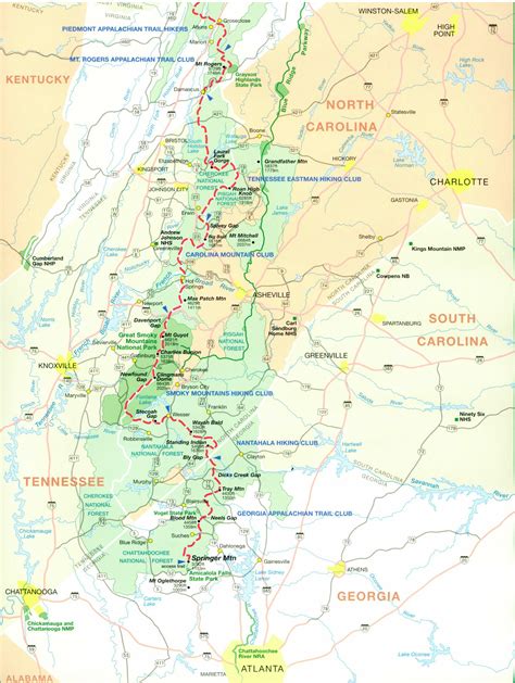 Appalachian Trail Planning Map Vytt