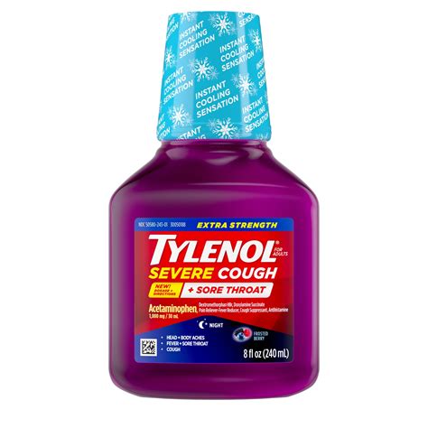Customer Reviews Tylenol Extra Strength Severe Cough Sore Throat
