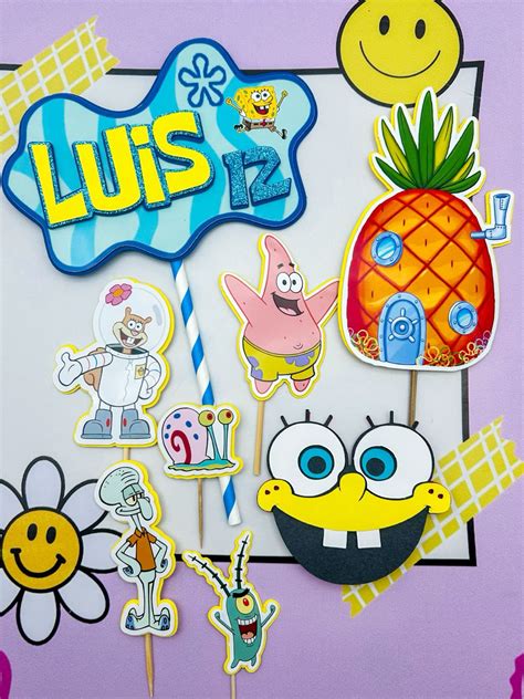 Cake Topper Bob Esponja Bob Esponja Bob Esponja