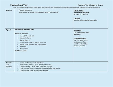 Standardized Work Examples Standardized Work Examples
