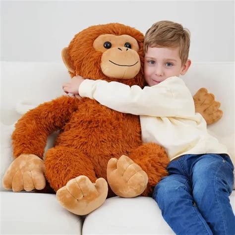 Mono De Peluche Gigante Junglejoy Tamaño 23 6 In Ref 23 6 Marrón