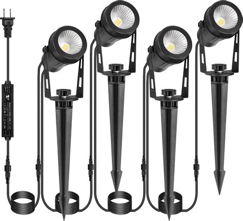 Outdoor Landscape Lighting 4 Pack Led Outdoor Spot Lights With