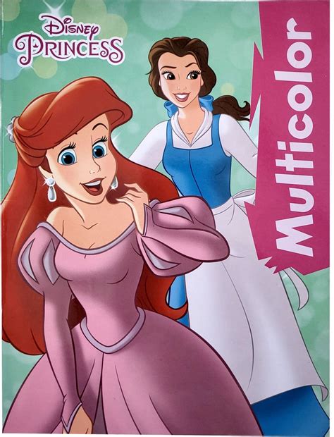 Disney Princess Multicolor Roze Kleurboek Met 32 Paginas Waarvan 17 Kleurplaten