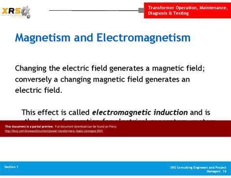 Power Transformers Basic Concepts PPT Slide Deck