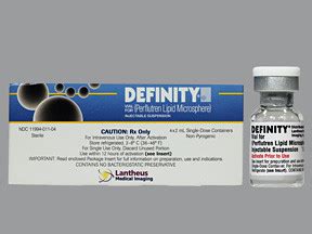 Definity 1 1 Mg Ml Vial Colorless Vial Lantheus Medica 11994001104