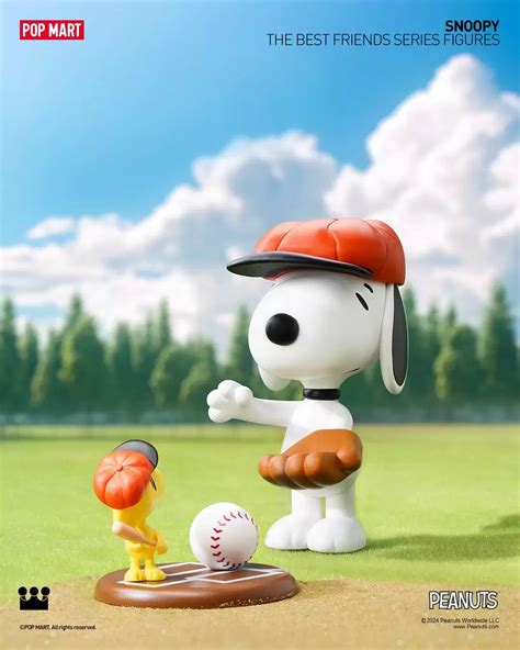 Baseball Team Snoopy The Best Friends Snoopy And Woodstock Action Figure