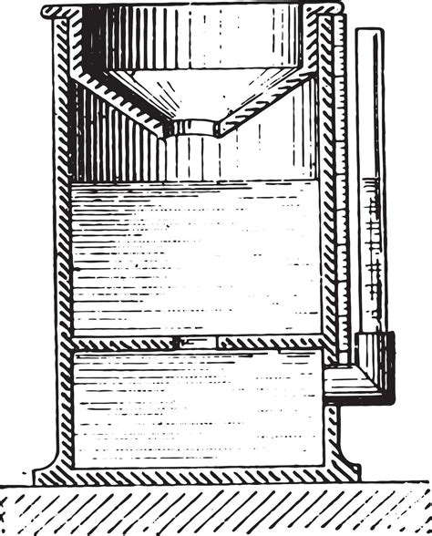 Rain Gauge Or Pluviometer Vintage Engraving 35466623 Vector Art At