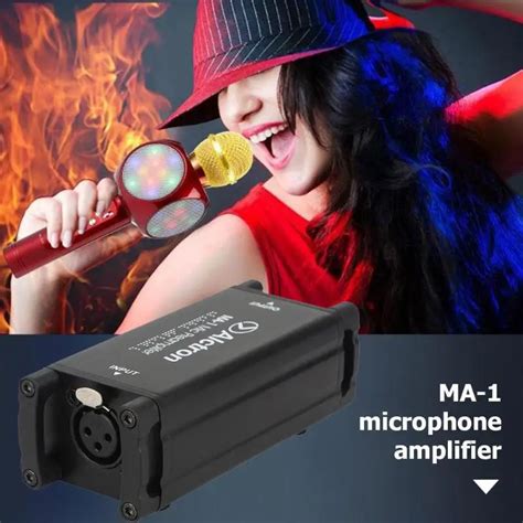 Alctron Ma 1 Mic Preamplifier Anti Drop Buffer Voice Amplifier Booster