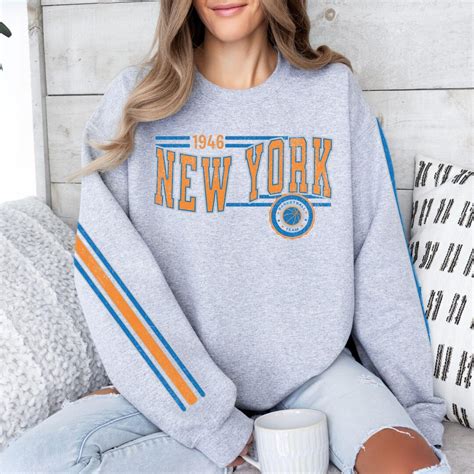 New York Basketball Retro Unisex Sweatshirt Knick Basketball Fan T