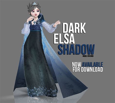 Mmd Dark Elsa Shadow Available By Wintrydrop On Deviantart