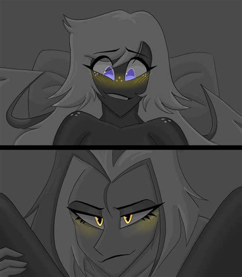 Rule 34 2girls Bed Blue Eyes Blush Cunnilingus Emily Hazbin Hotel Female Femalefemale