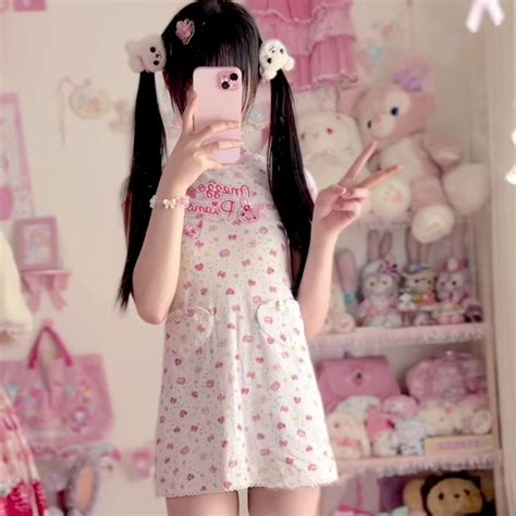 夏季日系甜美可爱女儿服蝴蝶结甜妹a字连衣裙少萝软萌妹jojifuku 阿里巴巴 夏季日系甜美可爱女儿服蝴蝶结甜妹a字连衣裙少萝软萌妹jojifuku 阿里巴巴