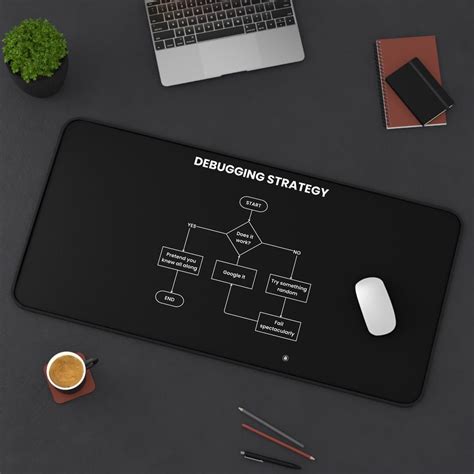 Debugging Flowchart Desk Mat Programmer Coding Humor Etsy