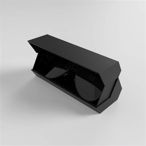 Black Triangle Polygon Shape Sunglasses Storage Case 丨 Kali