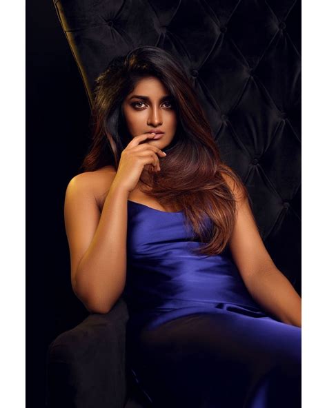 Actress Dimple Hayathi Ravishing In Blue Dress Photoshoot