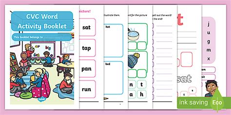 Editable Cvc Word Activity Booklet Twinkl