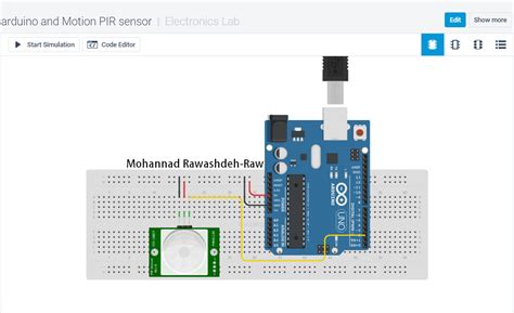 Arduino And Pir Motion Sensor Simulation M B Raw