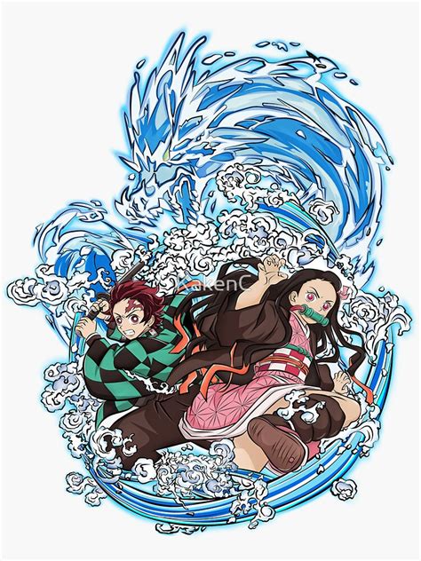 Water Breathing Dragon Sticker For Sale By Kakenc Redbubble