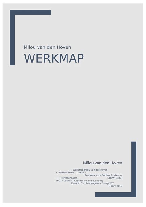 Werkmap Invloeden Op De Levensloop Invloeden Op De Levensloop 1