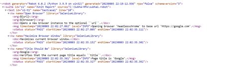 As Discussed On IMPORT Functionality Support With Native Robot Framework XML Report