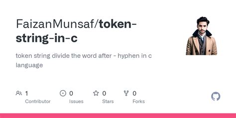 Github Faizanmunsaftoken String In C Token String Divide The Word