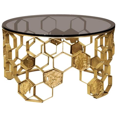 Bee Nest Coffee Table In Matte Brass Finish For Sale At 1stdibs Bee