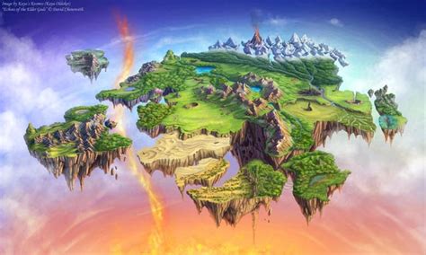 Floating Islands Of Aeonos By Kaya Oldaker Kayas Kosmos R
