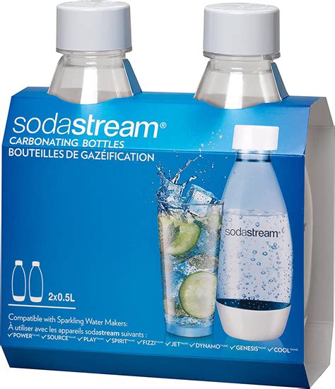 Sodastream White Carbonating Bottle 05l Home And Kitchen