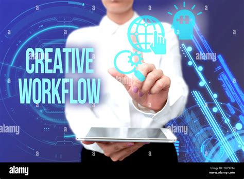 Writing Displaying Text Creative Workflow Concept Meaning The Process