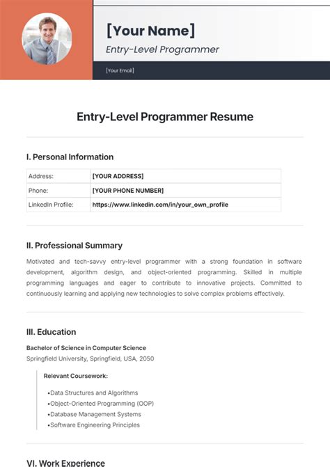 Programmer Resume