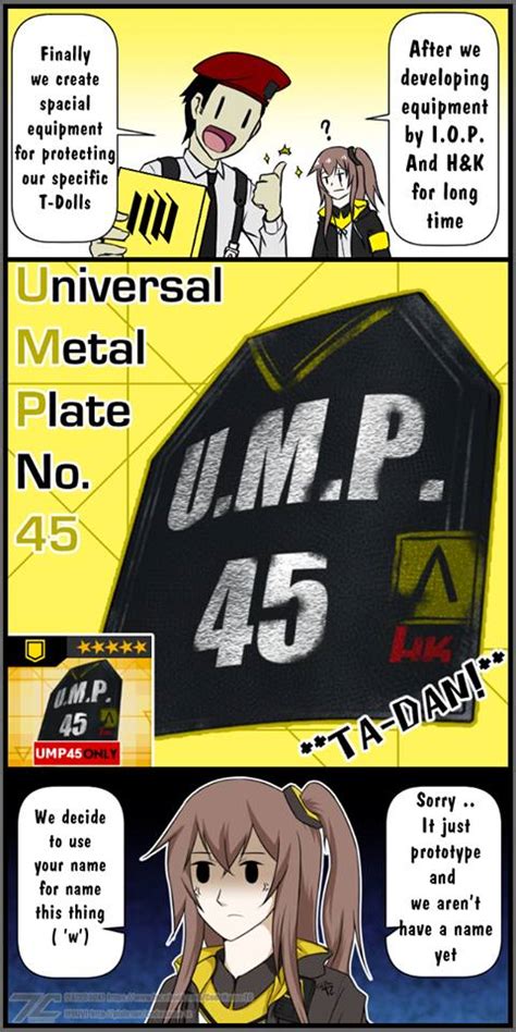 Universial Metal Plate 45 Girls Frontline Know Your Meme