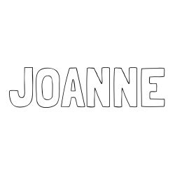 Joanne Coloring Page